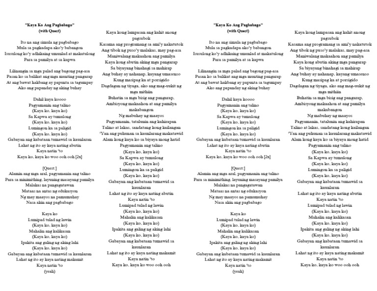 Pagganyak Awit | PDF