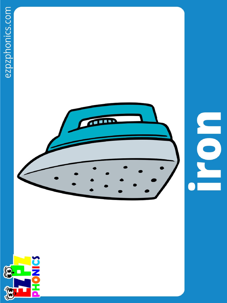 I Beginning Sounds Full Page Flashcards With Words Phonics Letter ...