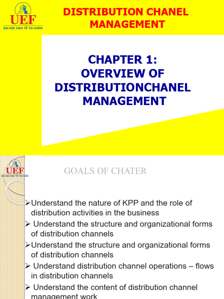 Chapter 1-Overview of Distributionchanel | PDF | Marketing | Service ...