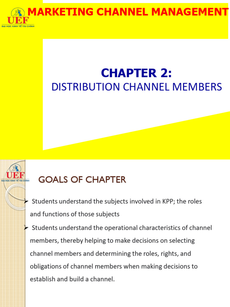 Chapter 2 - Distribution Channel Members | PDF | Retail | Marketing