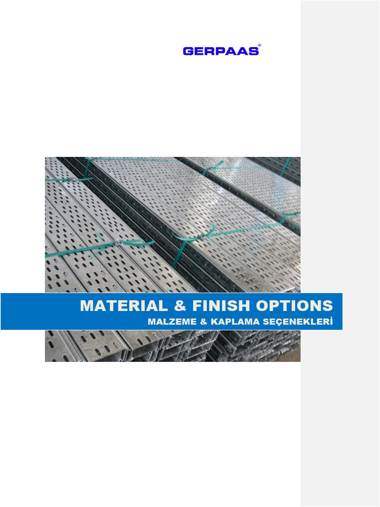 Material Finish Options Gerpaas | PDF