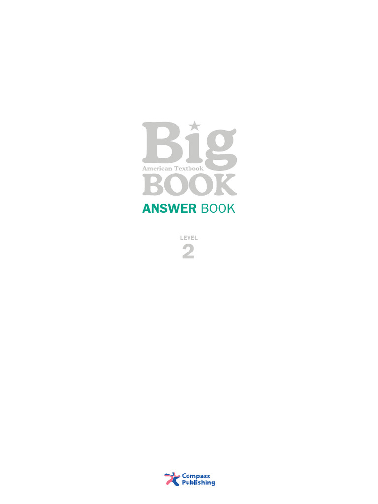 American Textbook Big BOOK Level 2 - Answer Key | PDF