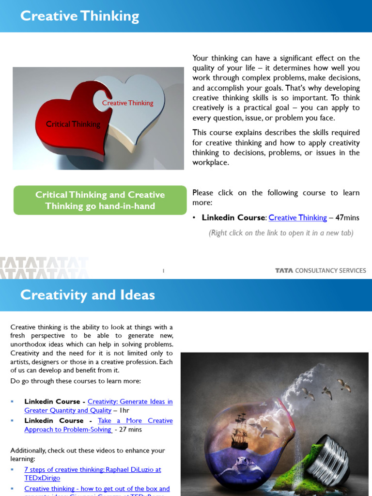 08 Analytical and Creative - Creative - Thinking | PDF | Art