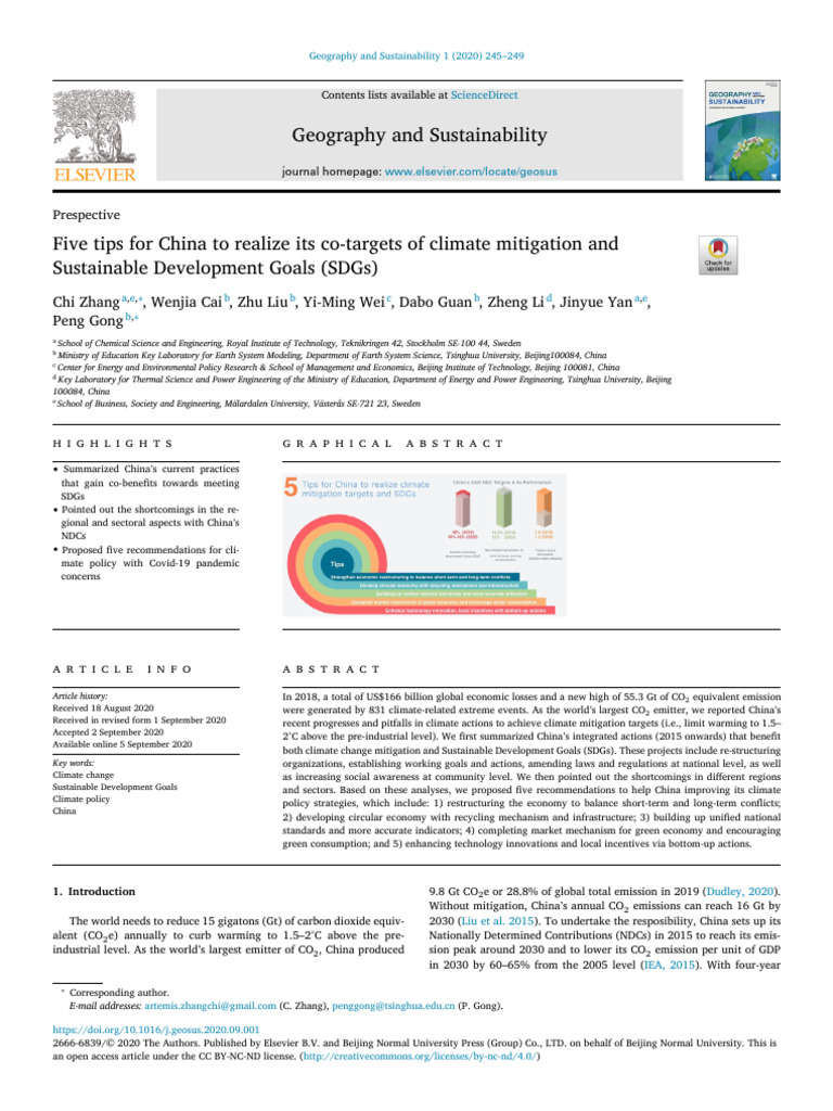 China’s Climate Policy: Five Key Strategies | PDF | Climate Change ...