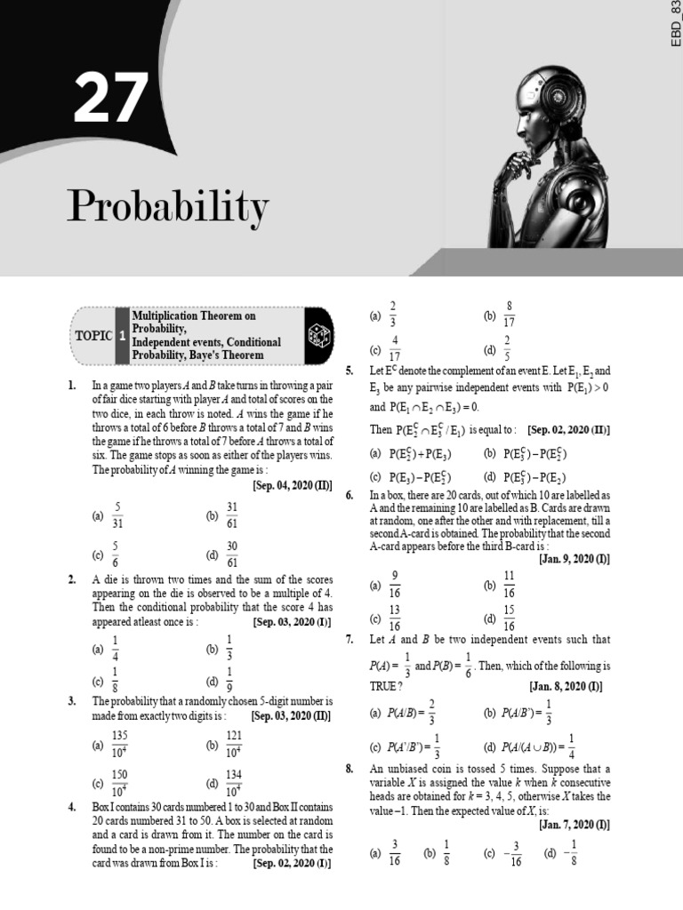 Probability 2 | PDF | Probability Distribution | Poisson Distribution