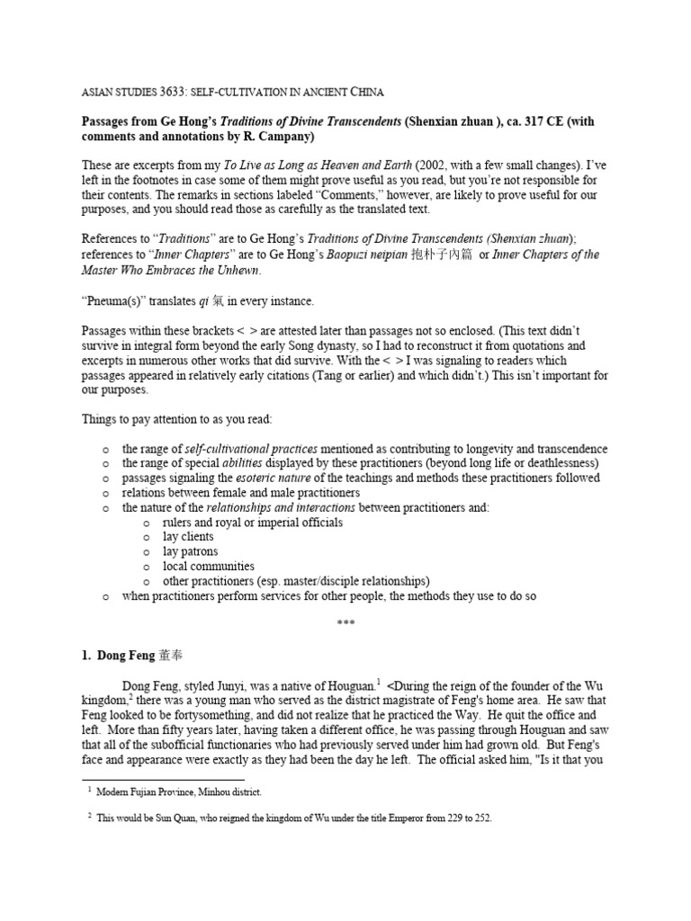 Campany, To Live As Long As Heaven and Earth, Selected Hagiographies of ...