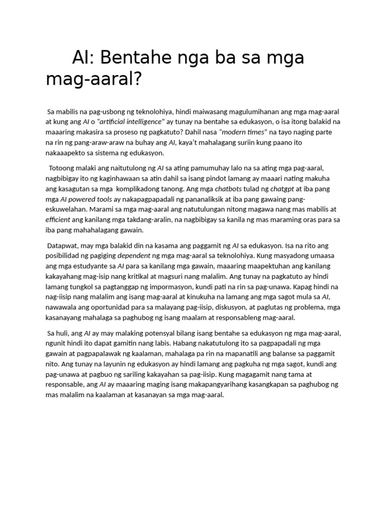 Editorial Wrting Filipino | PDF