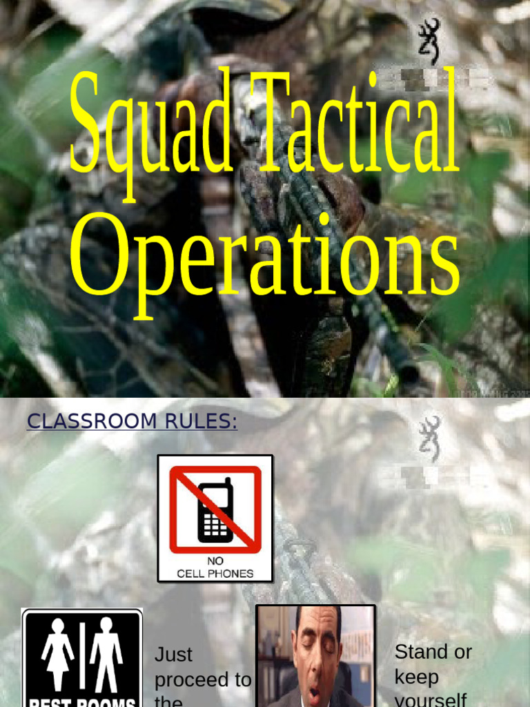 D.1. Squad Tactical Operations 1 | PDF | Reconnaissance | Ambush