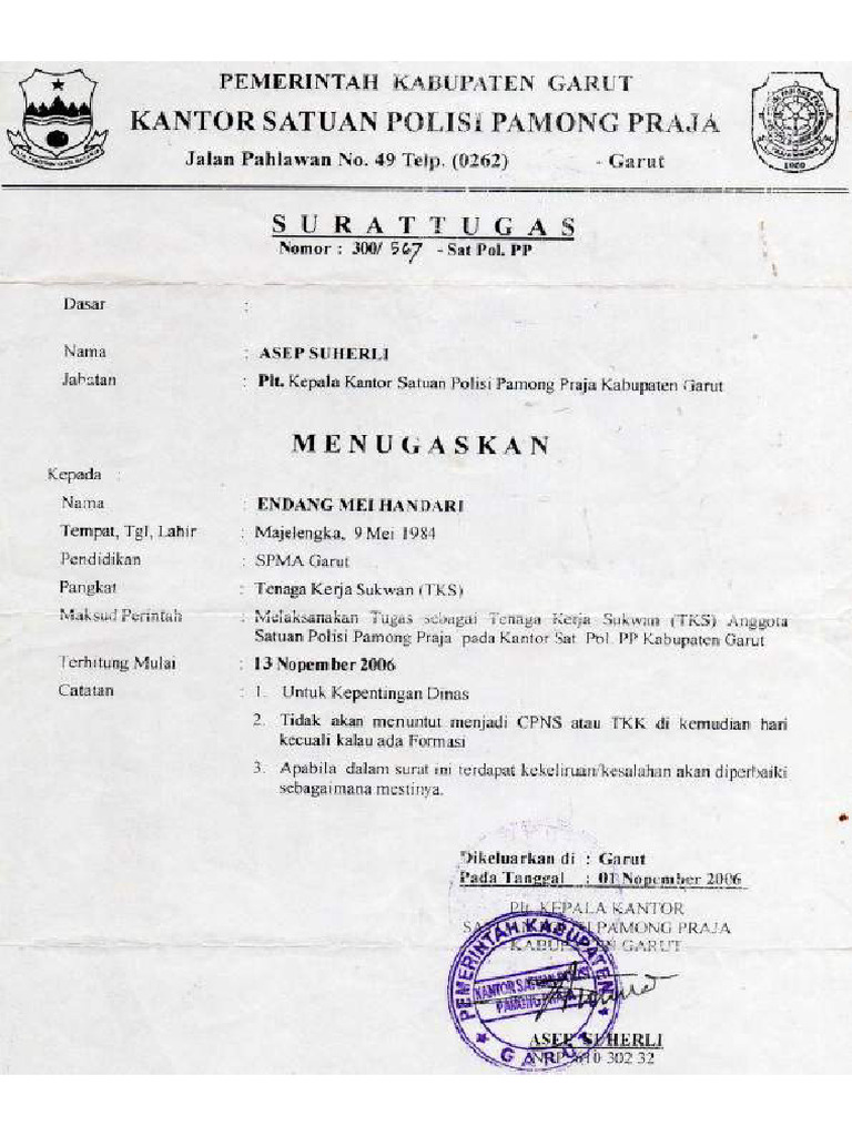 SK Tks Endang - Compressed | PDF