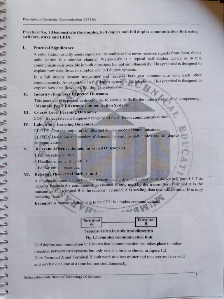 PEC Manual Answers | PDF | Duplex (Telecommunications) | Electromagnetism