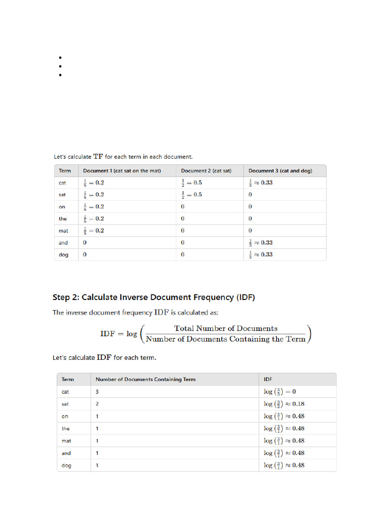 Calculating TF IDF Ex1 | PDF | Finance & Money Management | Language ...