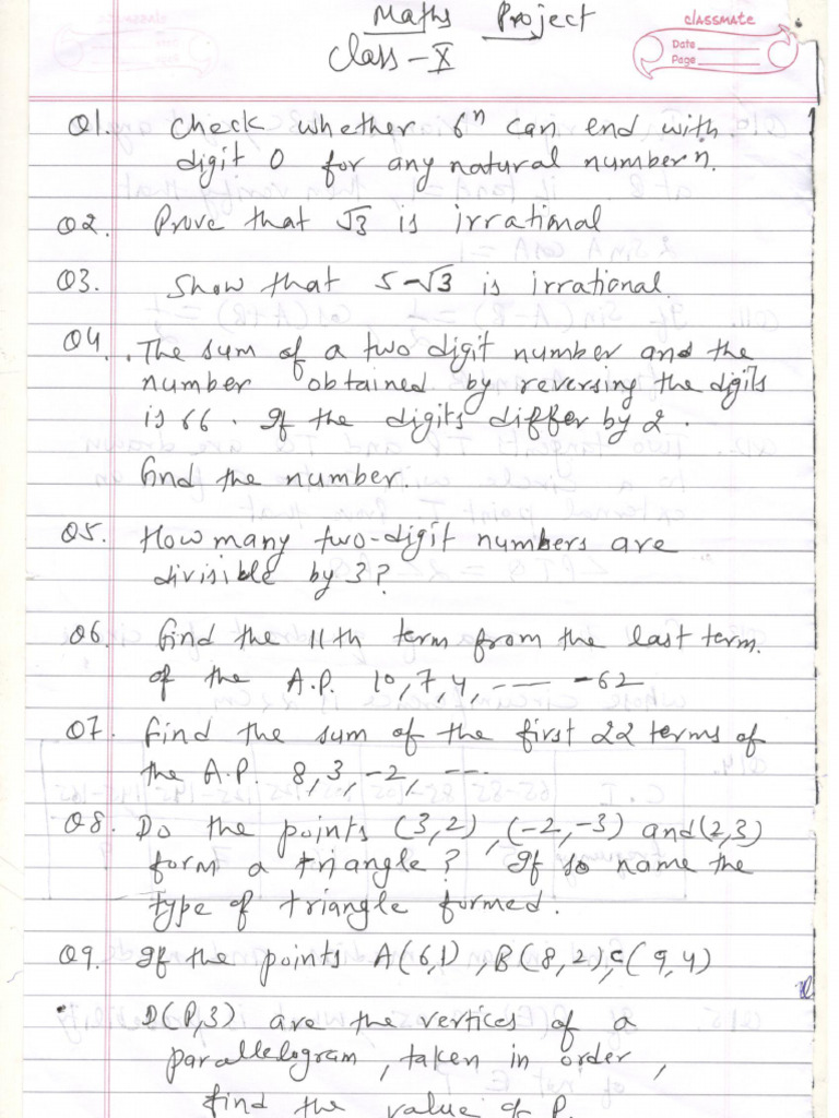 Class X Project Work-1 | PDF