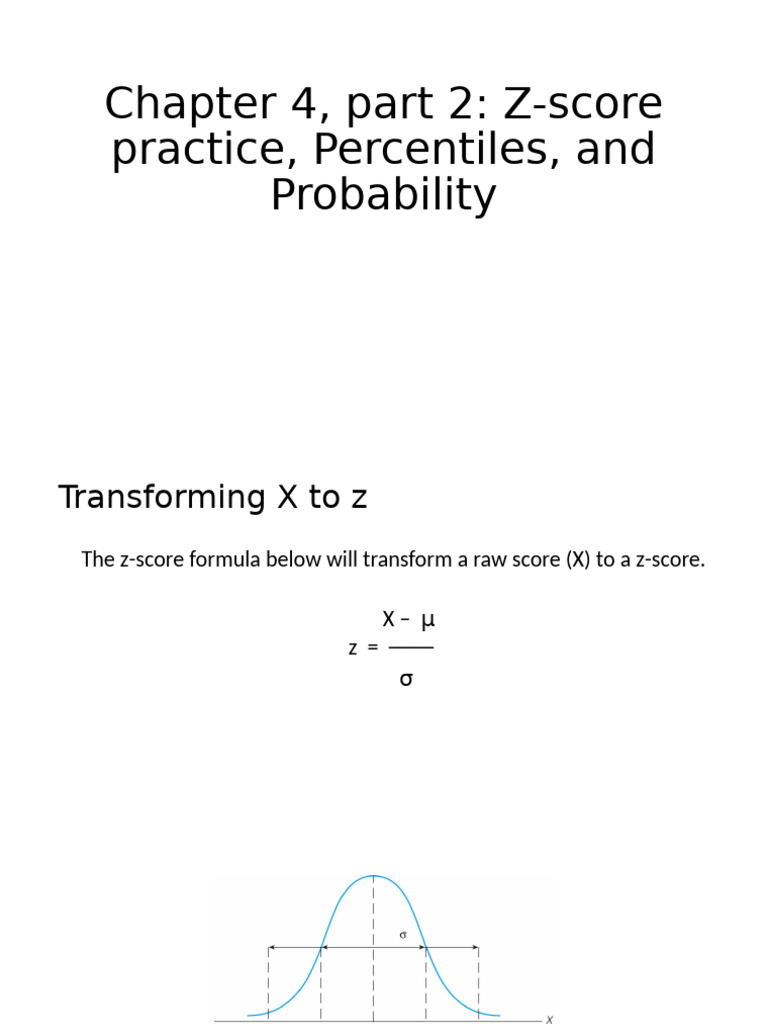 CH 4b - Percentiles and Probability 2 | PDF | Percentile | Standard Score