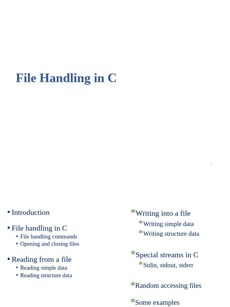 File Handling In C Pdf Pointer Computer Programming Computer File