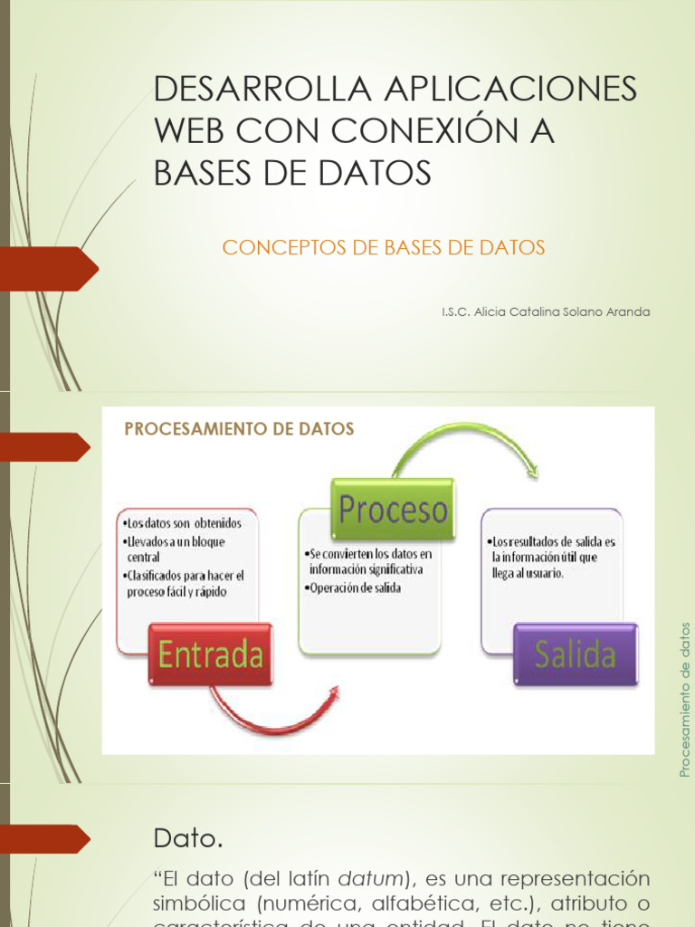 Base de Datos - Conceptos de Bases de Datos | PDF | Datos | Bases de datos