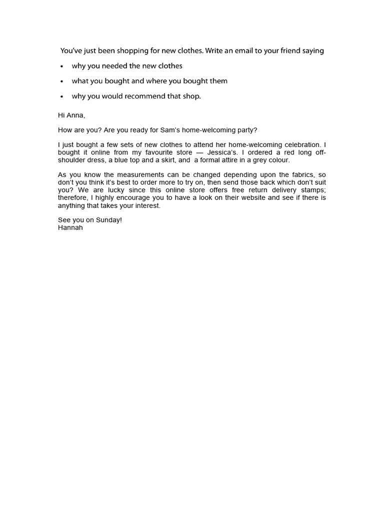 Edexcel ESL Pastpaper Sample Writing Email June2011 | PDF