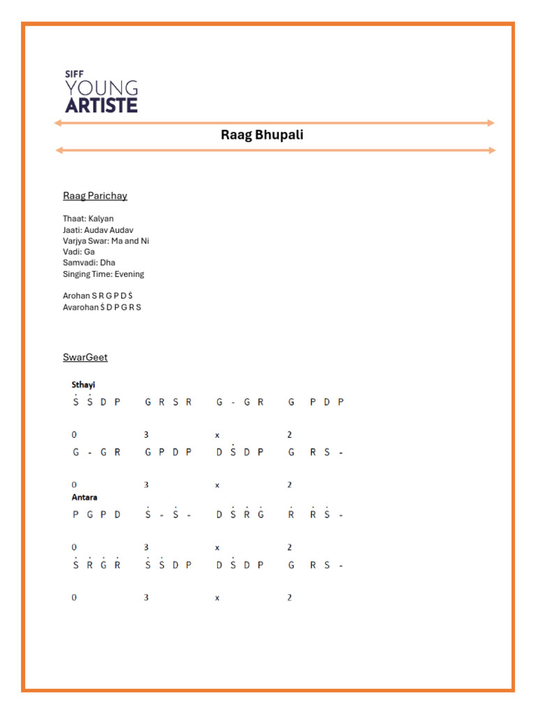 Raag-Bhupali-1 | PDF | Classical And Art Music Traditions