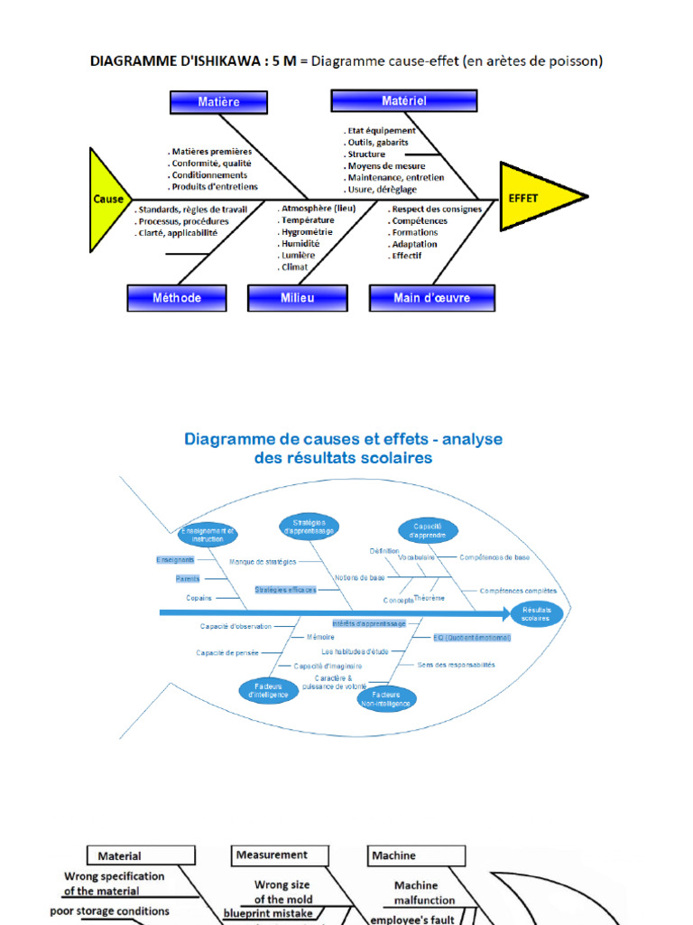 Diagramme ISHIKAWA Cause_Effet | PDF