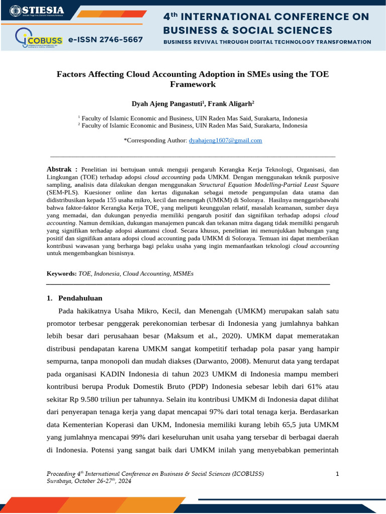 Jurnal Icobuss Dyah Revisi (Sempro) | PDF