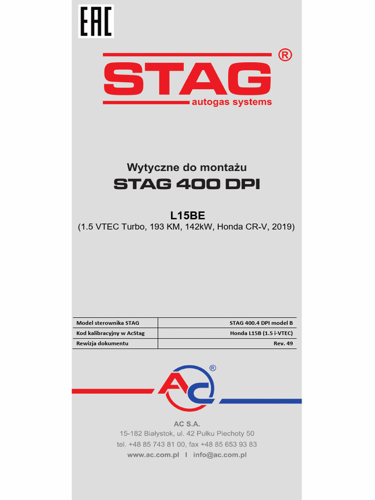 Appendix L15BE1.5 Vtec Turbo | PDF