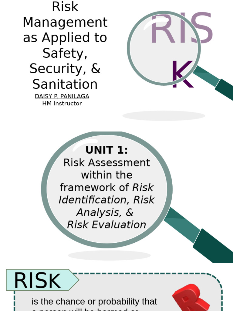 Lesson 1 - Risk Identification | PDF | Risk | Risk Management