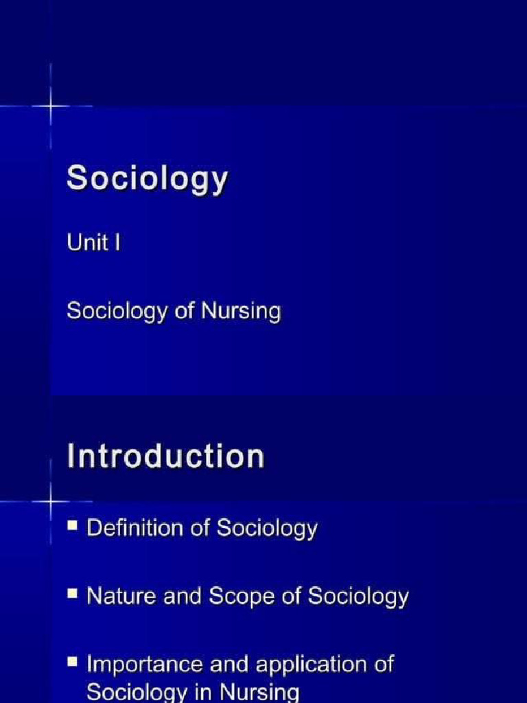 Unit 1 Sociology | PDF