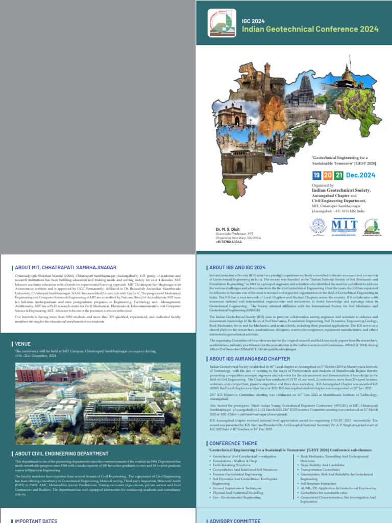 Revised - MIT Brochure - 8 Page - 25 JAN 24.cdr | PDF | Geotechnical ...
