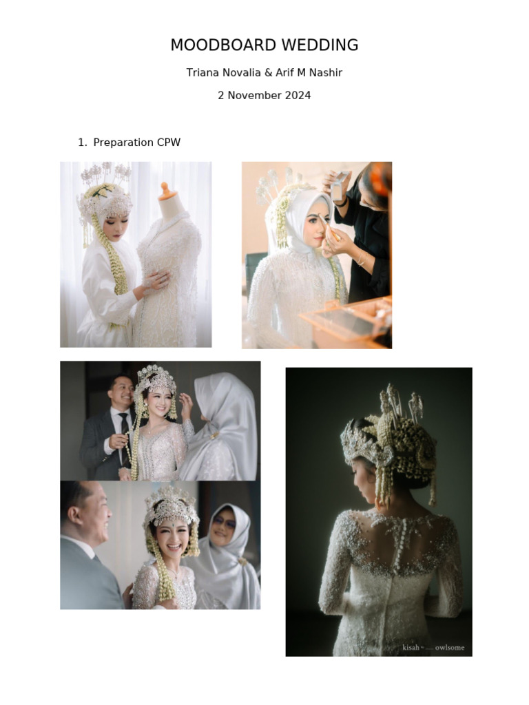 Moodboard Wedding | PDF