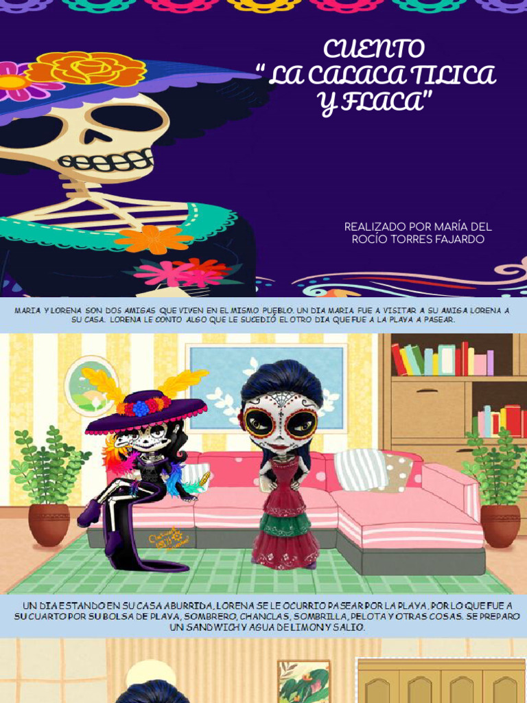 Dia de Muertos - Cuento de La Calaca Tilica y Flaca | PDF | Ciencias sociales | Historia