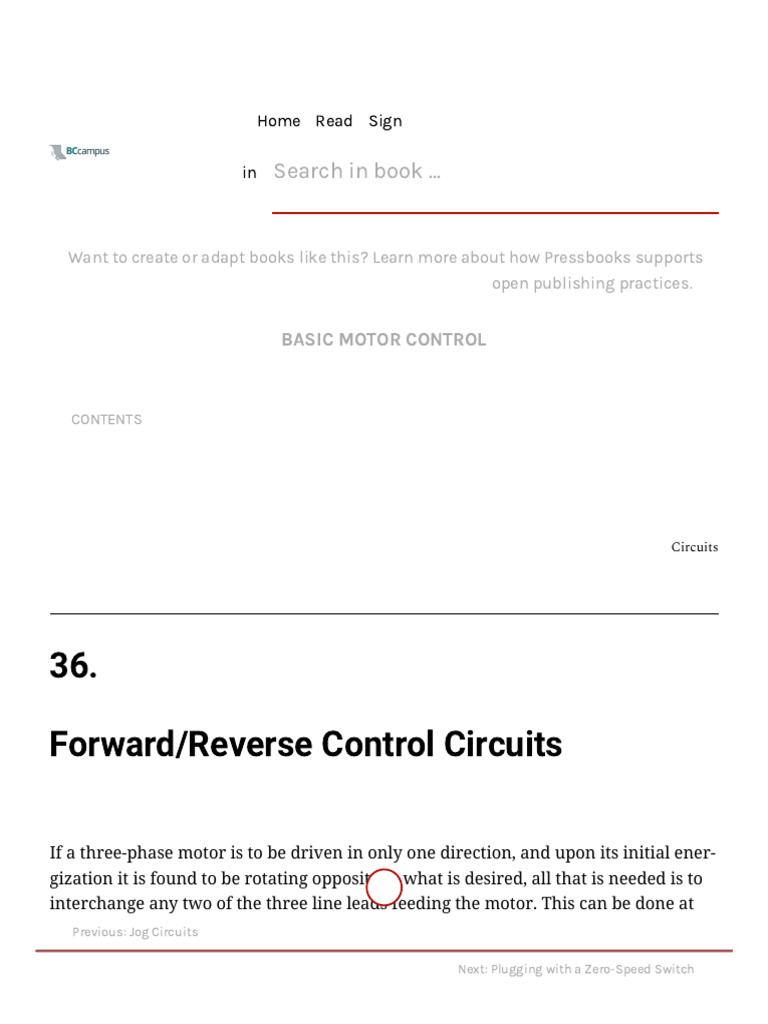 Forward - Reverse Control Circuits - Basic Motor Control | PDF | Switch ...
