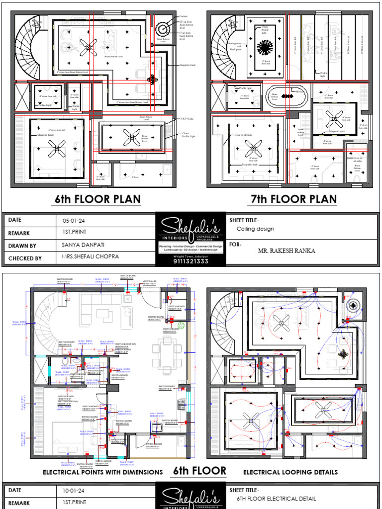 Ceiling Design and Electrical (Mr. Rakesh Ranka) | PDF