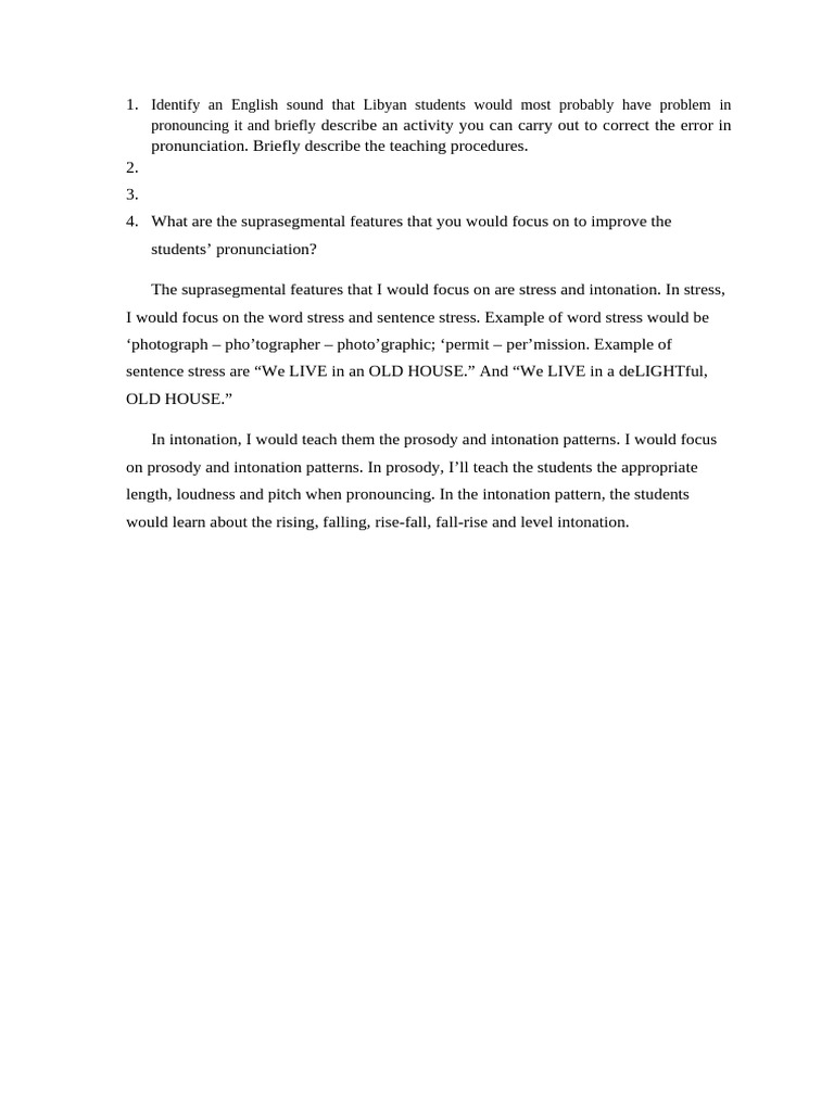 What Does Teaching Pronunciation Involves | PDF | Oral Communication ...