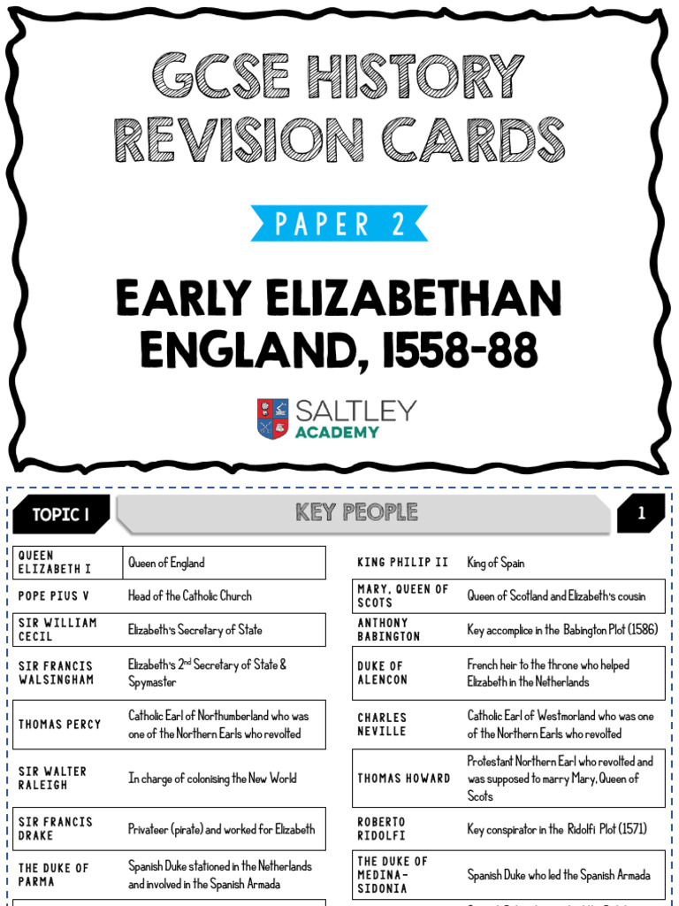 Flash Revision Cards EEE | PDF | Mary, Queen Of Scots | Francis Drake