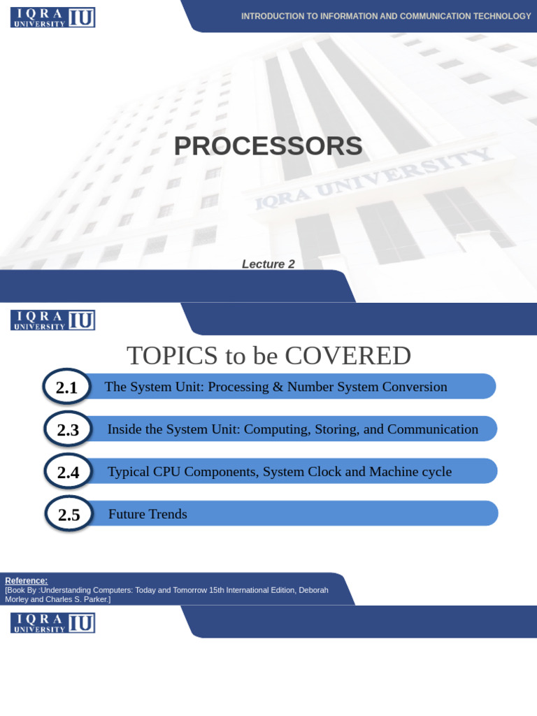 IICT - Lecture 2 - Online | PDF | Central Processing Unit | Byte
