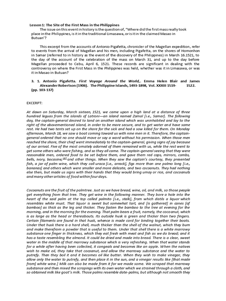 RIPH - Week 10 - First Mass | PDF