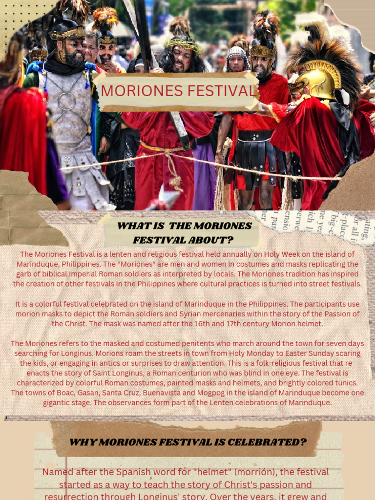 Moriones Festival: A Lenten Tradition | PDF | Festival | Religious Holidays