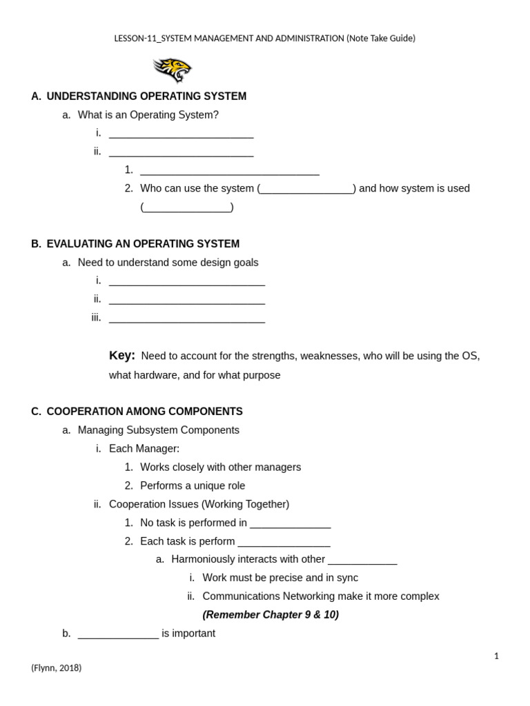 Lesson-11 - Notes - System Management and Administration (Note Taker ...