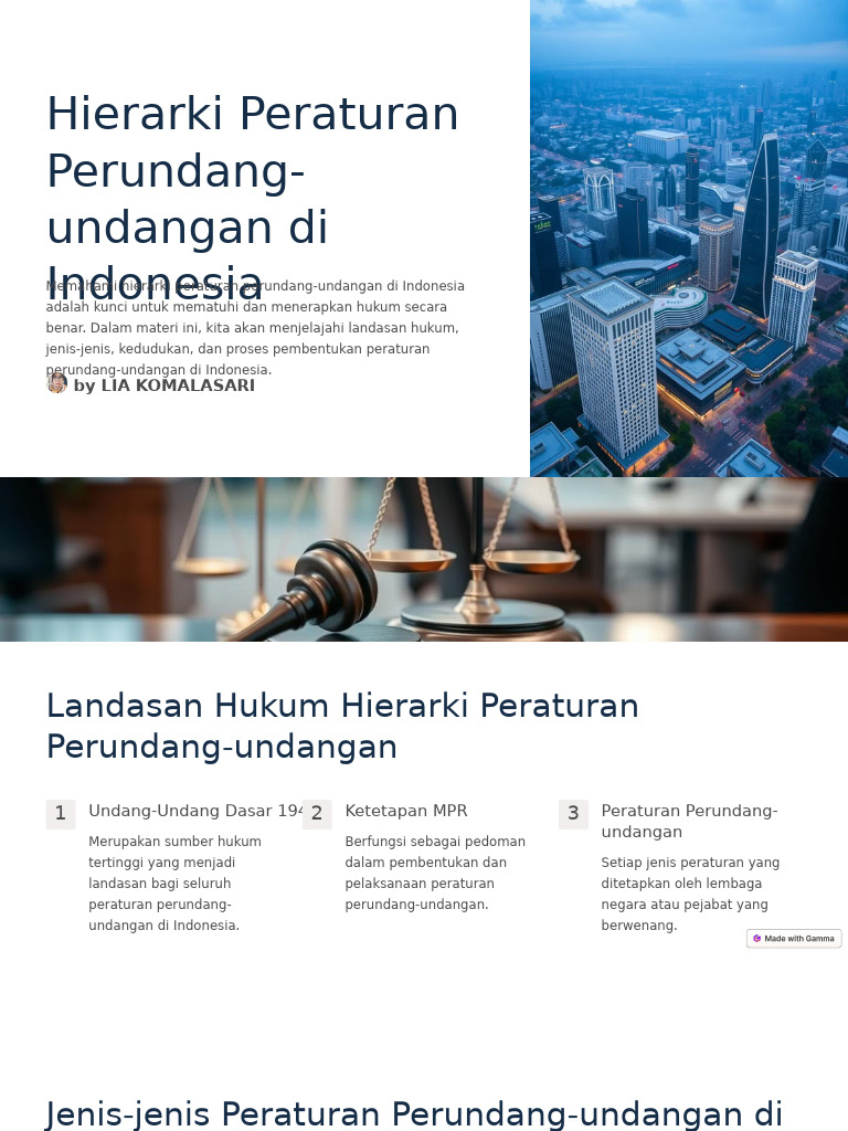 Hierarki Peraturan Perundang Undangan Di Indonesia | PDF | Ilmu Sosial
