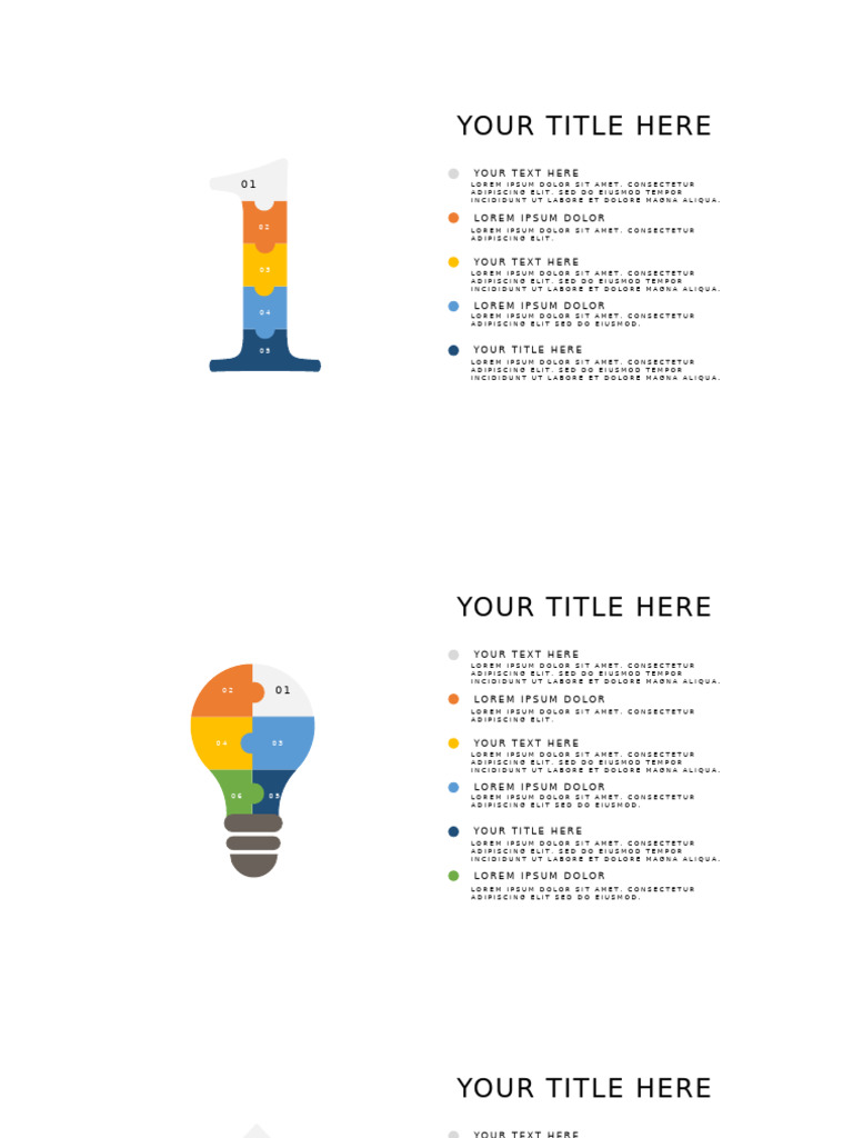 3D Puzzle Infographics | PDF