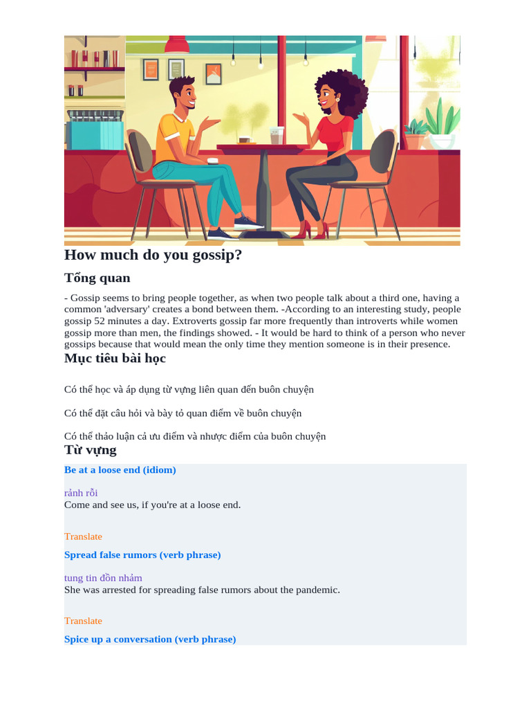 How Much Do You Gossip | PDF