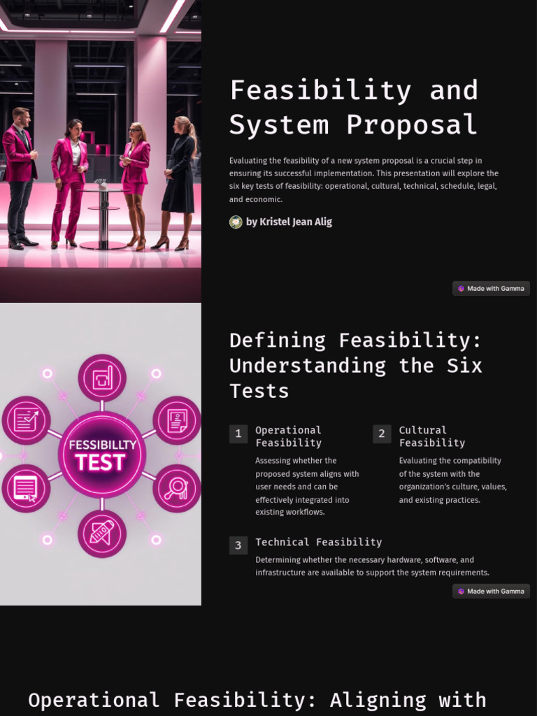 Feasibility and System Proposal | PDF | Feasibility Study | System