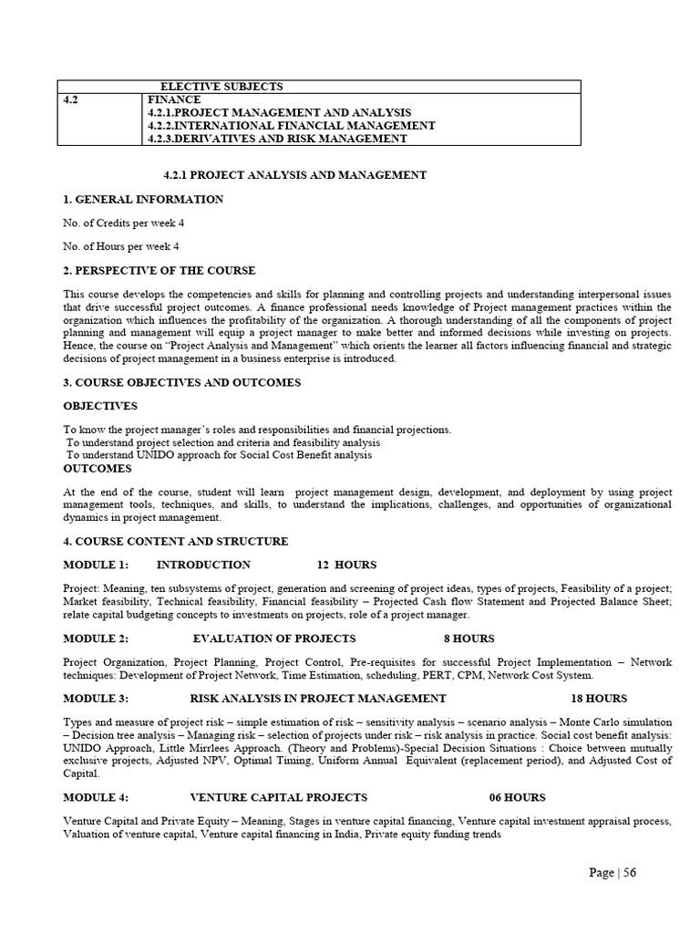 Project Management - Syllabus PDF | PDF | Project Management ...