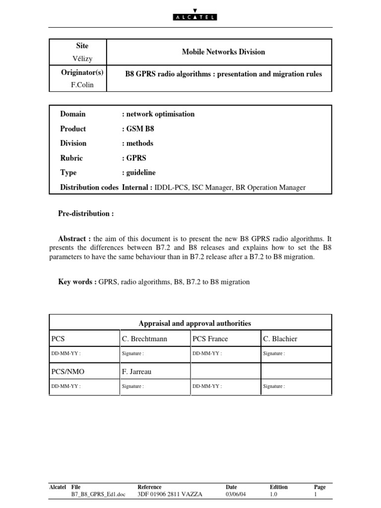 B7 B8 GPRS Ed1 | PDF | General Packet Radio Service | Network Protocols