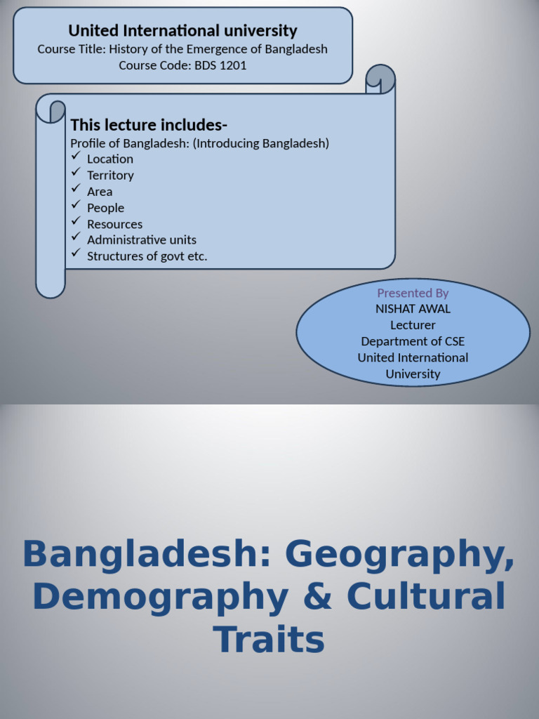 Chapter - 01 (Profile of Bangladesh) | PDF | Bangladesh