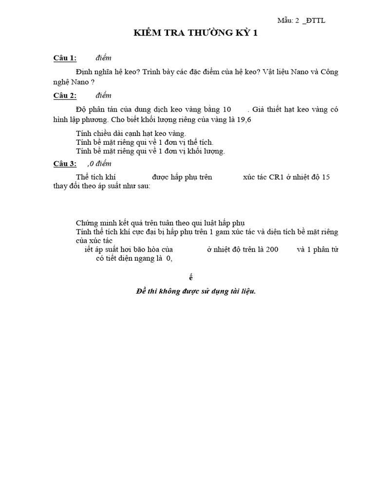 De-Hoakeo-Tk1 - 2024 | PDF