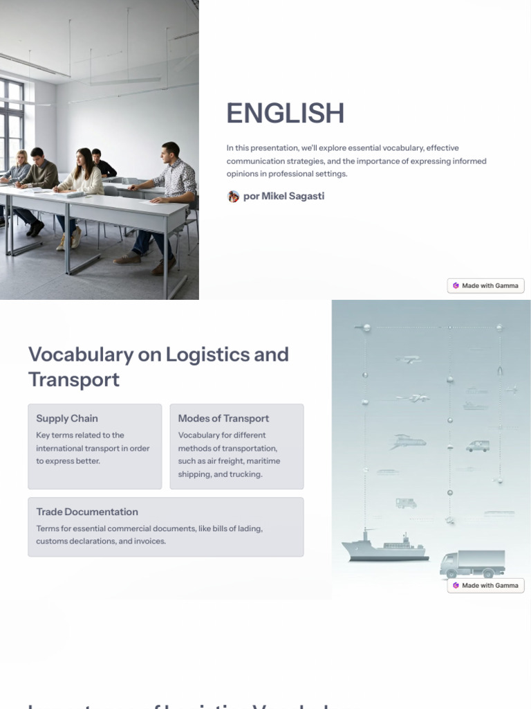 Logistics Vocabulary & Communication Skills | PDF | Career & Growth