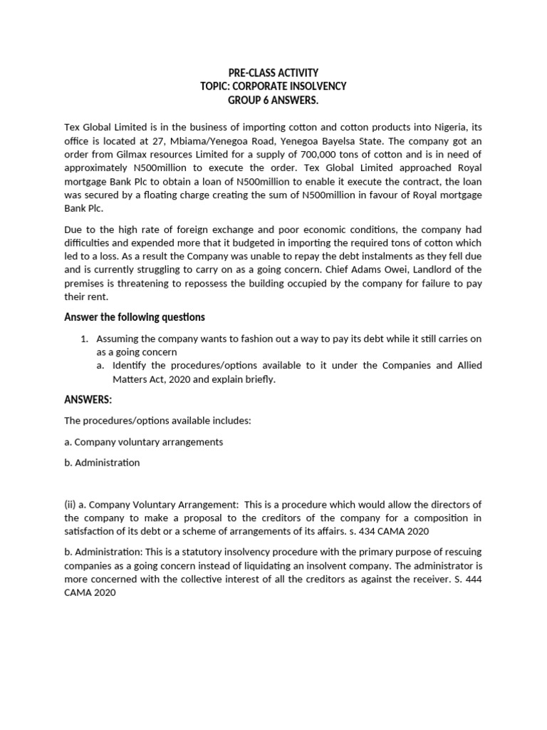 Corporate Practice Week 17 | PDF | Receivership | Bankruptcy