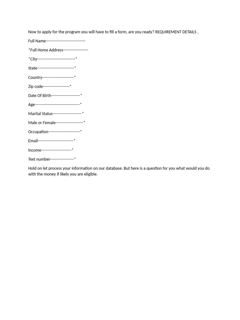 Grant Form | PDF