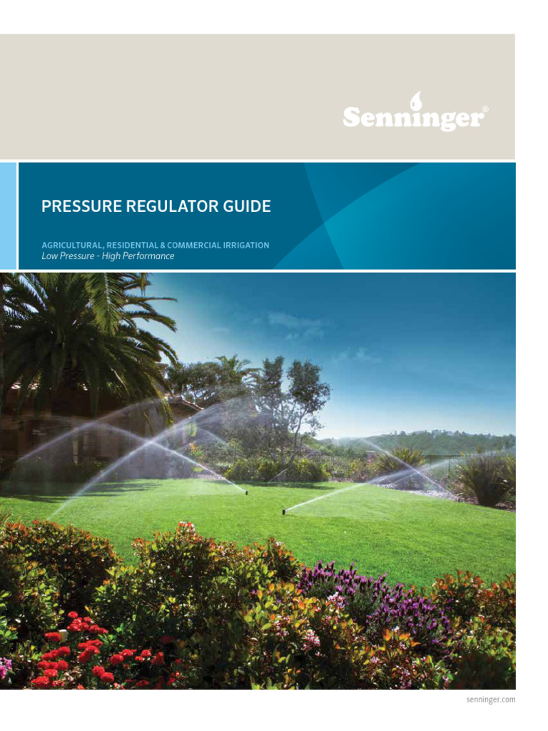 Pressure Regulator Guide for Irrigation | PDF | Valve | Mechanical ...