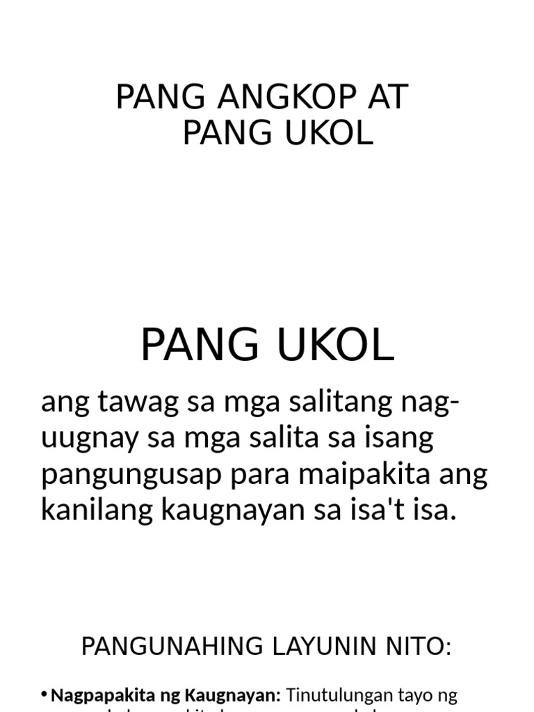 Pang Angkop at | PDF